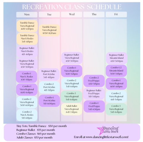 Recreation Classes (Public) - Dancing Little Stars